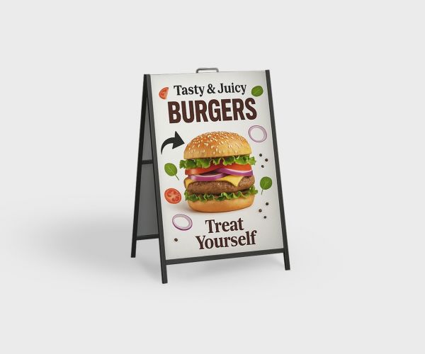 Restaurant Sidewalk Signs, Restaurant Metal Aluminum Sign Printing ...