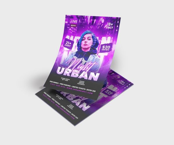 Club Flyer Printing, Rush Clubflyers, Print Custom Night Club Flyer in ...