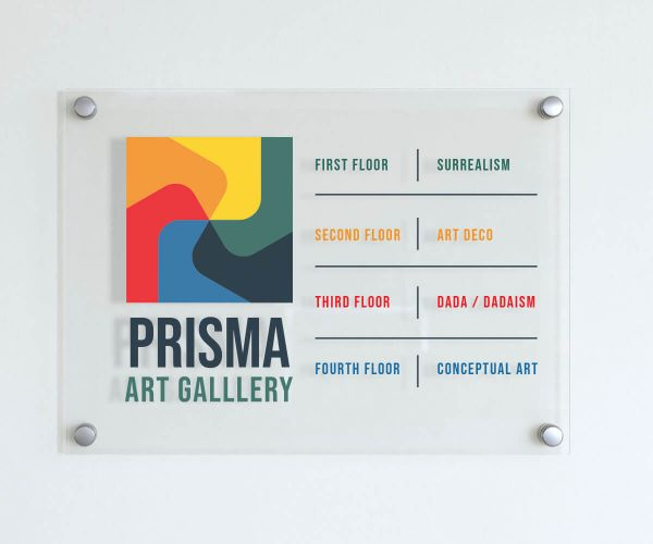 Acrylic Business Signs, Custom Acrylic Logo Sign, Acrylic Sign for Business