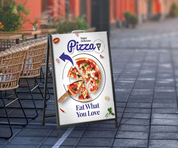 Restaurant Sidewalk Signs, Restaurant Metal Aluminum Sign Printing ...